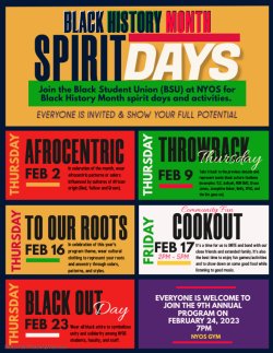 Black History Month Spirit Day | NYOS Charter School